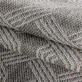 Ayyildiz, Kusový koberec Aruba 4904 grey – na ven i na doma, 60x100, šedá, chodba / předsíň