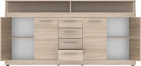 Komoda Luna 190 cm dub Sonoma