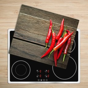 Skleněná krájecí deska Chilli papričky