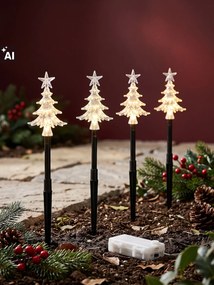 Sinsay - Vánoční LED zapichovací světla do země s motivem vánočních stromků - clear