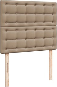 Box spring postel s matrací cappuccino 120x190 cm umělá kůže 3293015