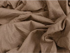Jersey prostěradlo HIGHFIT hnědé 90 x 200 cm