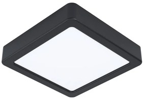 Černé LED stropní svítidlo 16x16 cm FUEVA 5 – EGLO