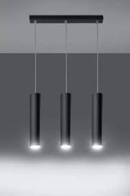 Lustr SOLLUX Lagos 3 GU10 3x40W bez zdroje SL.0329 černá