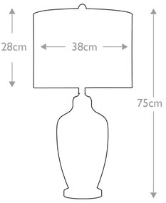 Quoizel QZ-NICOLLS - Stolní lampa NICOLLS 1xE27/100W/230V