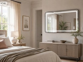 LED zrcadlo 60x80 cm