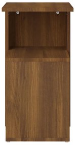 Odkládací stolek hnědý dub 36 x 30 x 56 cm kompozitní dřevo - Default Title