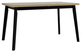 Rozkládací stůl Harry 80 x 140/180 VI, Barva dřeva: bílá-L, Barvy nožiček: černá
