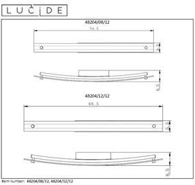 Lucide 48204/12/12 - LED Nástěnné svítidlo BOAZ LED/12W/230V IP21