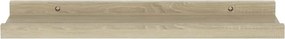 Nástěnné police 2 ks, dub sonoma, 40 x 9 x 3 cm 326679