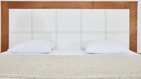 Postel Postelia MODENA 160 x 200 cm - dub - Dřevěná postel z masivu, bukové manželské dvoulůžko o šíři masivu 12x8 cm