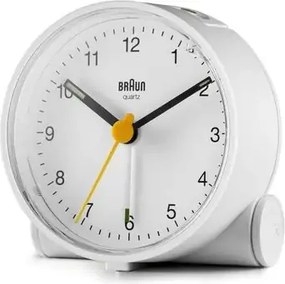 Braun BNC001 bílá / Klasický budík / Analogový / 1x AA baterie