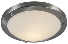 Moderní stropní svítidlo ocel IP44 - Yuma 31