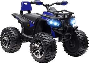 HOMCOM 12V Elektrická čtyřkolka pro děti 3-5 let 3-8 km/h, Dětské elektrické auto s hudbou, MP3, USB, TF kartou, světlomety a pedálem, v PP a kovu, 10