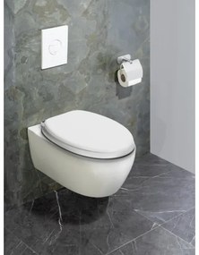 WENKO 22885100-WC sedátko URBIO 36x42,5 cm bílá/stříbrná