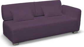 Potah na pohovku Mysinge - 2.místná, jedno boční opěradlo barva fialová látka pletený vzor