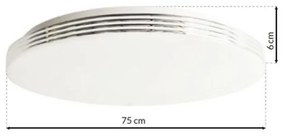 Stropní LED svítidlo Siena, 1x LED 80w, 3000-6000k, w