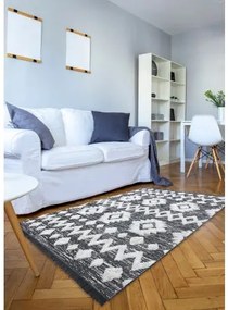 koberec ECO SISAL BOHO MOROC Etno Cik cak 22319 střapce dvě ú velikost 117x170 cm | krásné koberce cz