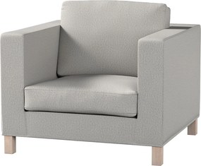 Potah na křesko IKEA Karlanda, krátký barva šedá látka pletený vzor
