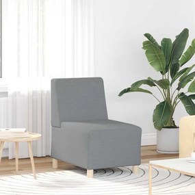 Modulová sedačka bez opěradel 3 ks Světle šedá textil 3399792