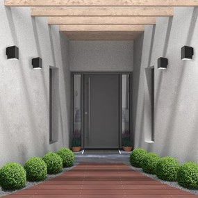RABALUX 77156 Urfa venkovní nástěnné svítidlo LED 9W/900lm 2700+4000+6500K IP65 černá