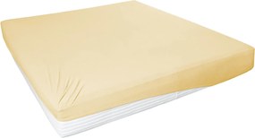 Primera Elastan-Jersey-napínací prostěradlo s gumou po obvodu, 90-200 x 200 cm. (broskvová, 180-200 x 200 cm)