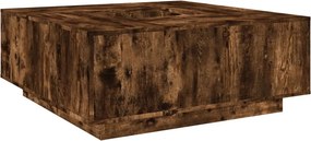 Konferenční stolek kouřový dub 100x100x40 cm kompozitní dřevo 3284053