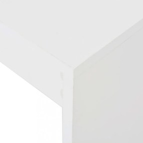 Barový stůl s regálem Dekorhome Bílá / beton