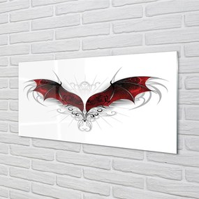 akrylový obraz drakem křídla 140x70 cm