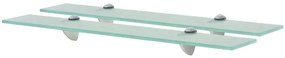 Plovoucí police 2 ks sklo 60 x 20 cm 8 mm 3051521