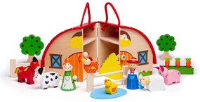 Bigjigs Toys Farma v kufříku