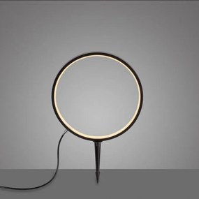 LD 19510-18 ZIRKULU LED venkovní svítidlo se zápichem průměr 32cm černá IP65 s časovačem do zahrady 3000K - JUST LIGHT