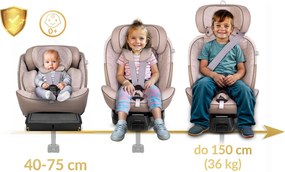 Autosedačka Aero Line, ISOFIX,0-36 kg, béžová | Nukido