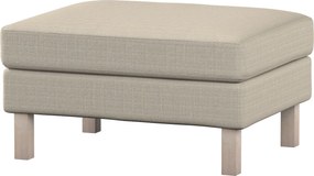 Potah na podnožku IKEA Karlstad barva béžová látka pletený vzor