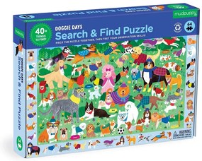 Mudpuppy Puzzle skládej a hledej "Psí den" 64 dílů
