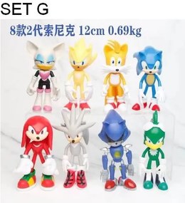 Různé sety figurek Ježek Sonic a přátelé Set: set G - 8 figurek