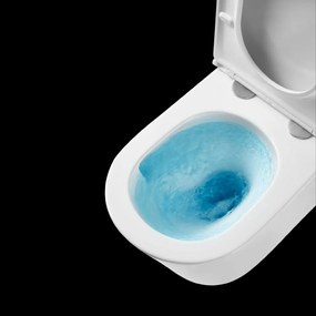 Závěsný set GEBERIT Duofix Basic+ WC LENA Rimless 48 x 36 cm + pomalu padající deska Slim, černá, 3322XX85+39100185