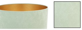 Závěsné svítidlo MEDIOLAN, 1x pistáciové/zlaté textilní stínítko, (výběr ze 2 barev konstrukce), (fi 40cm)