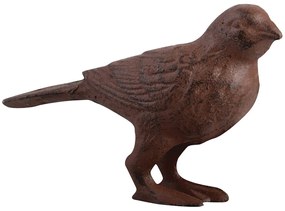 Zahradní litinová figurka Birdie, 8x12 cm, hnědá