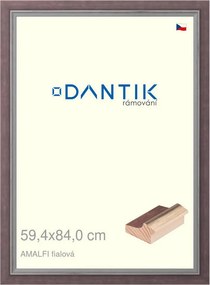 DANTIK rámeček 59,4x84 | AMALFI fialová (Plexi Čiré)