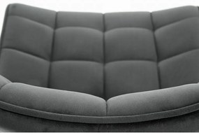 LuxuryForm Jídelní židle ORLEN VELUR - tmavě šedá