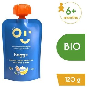 Beggs BIO Smoothie s ovocem, jogurtem a ovesnými vločkami 120 g