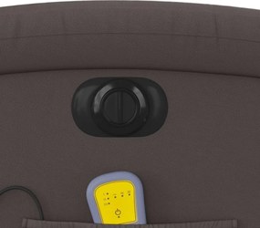 vidaXL Elektrické masážní polohovací křeslo pravá kůže [3204259] Barva: Šedá