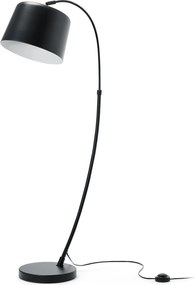 Tchibo - Prohnutá stojací lampa z kovu - barva: černá