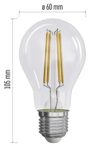 EMOS LED žárovka svíčka Filament 3,8W E27 212lmW Barva světla Teplá bílá