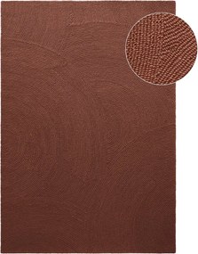 Ručně tkaný vlněný koberec v cihlové barvě 80x150 cm Calmio – Hanse Home