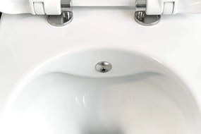 Deante Peonia Zero, závěsná wc mísa s funkcí bidetu včetně sedátka, bílá, CBP_6WPW