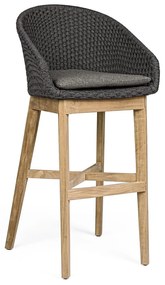 Venkovní barová židle Coachella Barva: charcoal