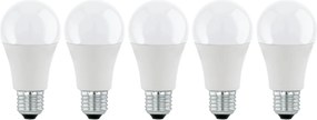 EGLO LED žárovka E27 A60 8,5W 806lm 3000K pr. 60 x 108 mm, opálová, 5 ks