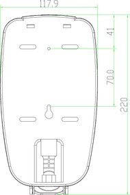 Novaservis - Zásobník na tekuté mýdlo 800 ml, bílý, 69084,1